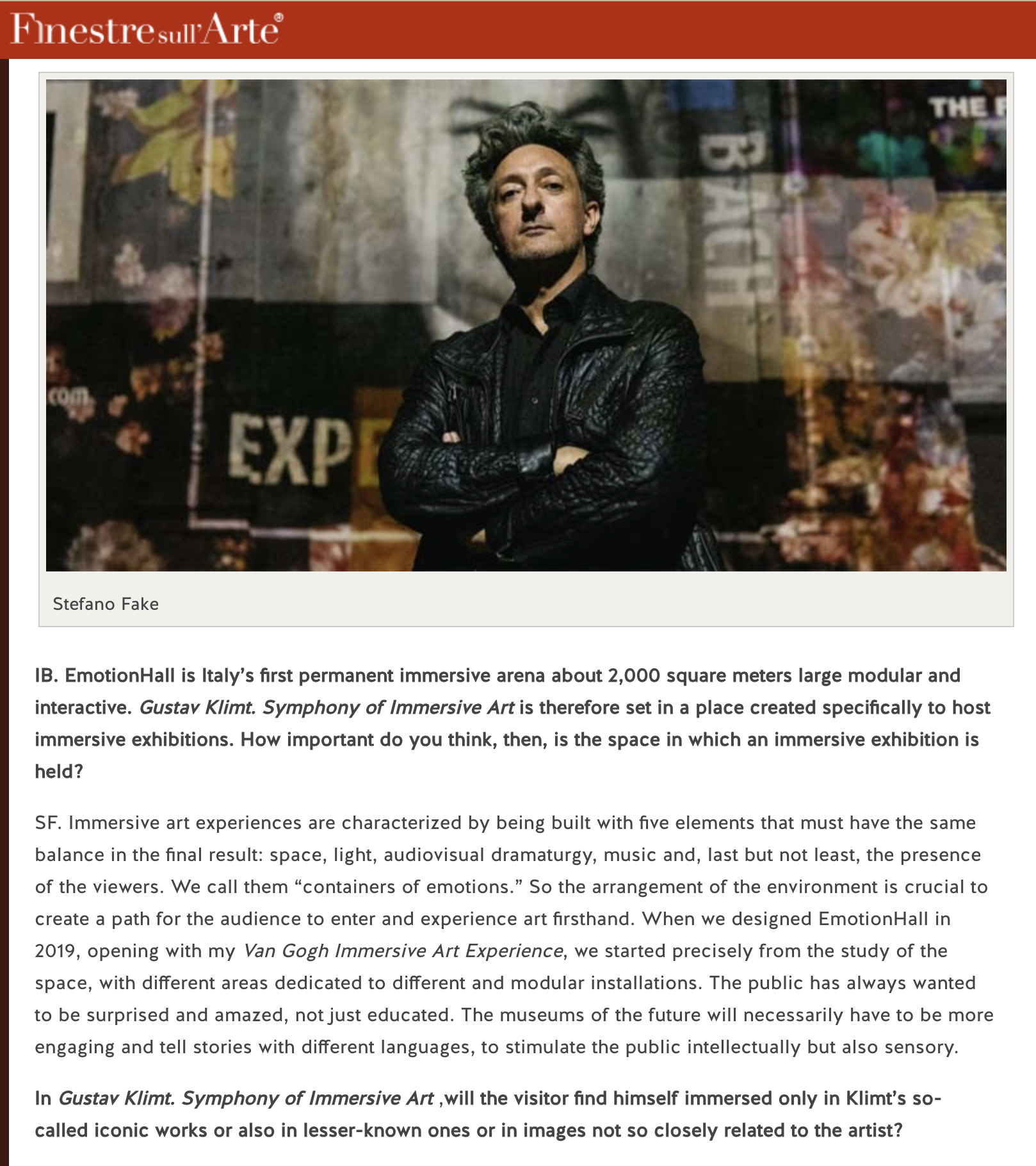 GUSTAV KLIMT Symphony of Immersive Art | Stefano Fake