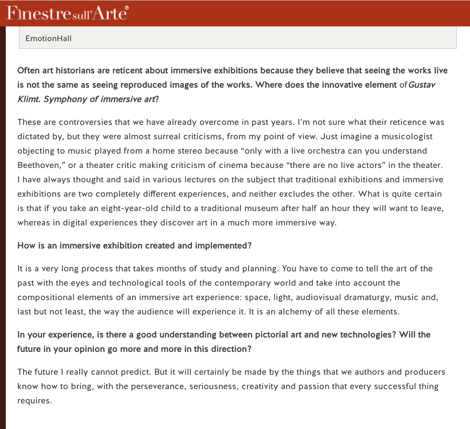 GUSTAV KLIMT Symphony of Immersive Art | Stefano Fake